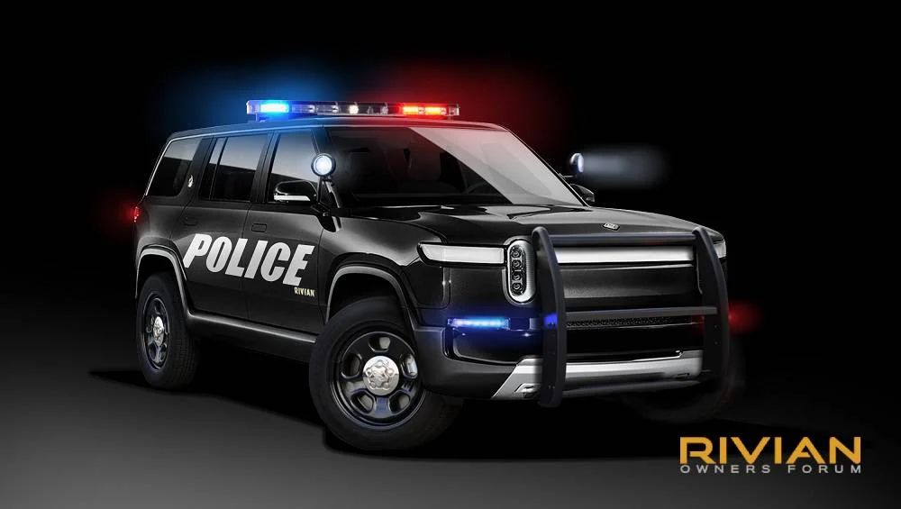 Good Luck Outrunning This 750-HP Rivian Police Cruiser
