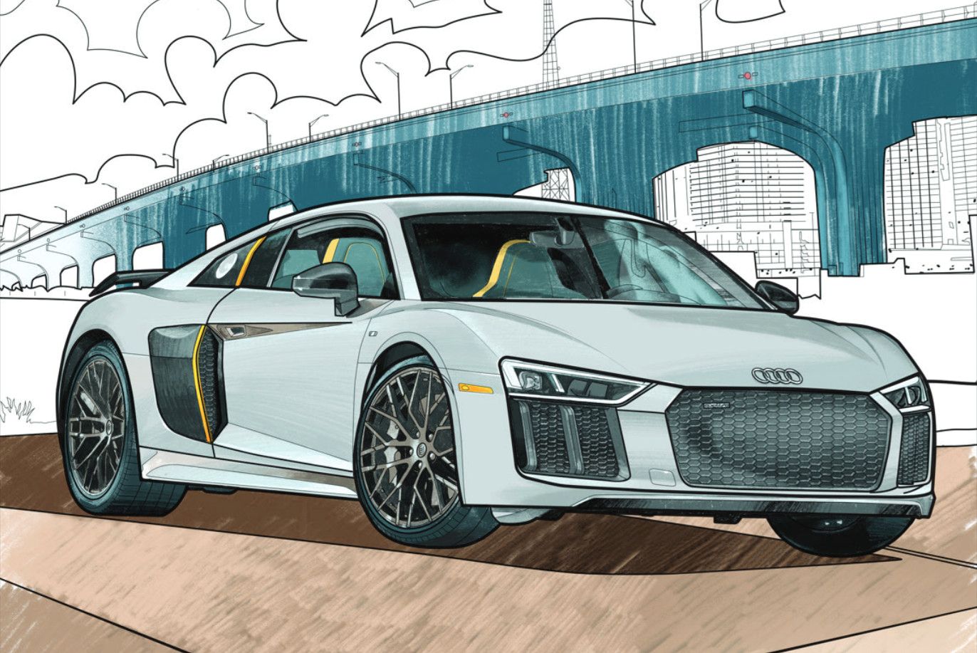 Self-Isolate At Home With This Free Audi Coloring Book