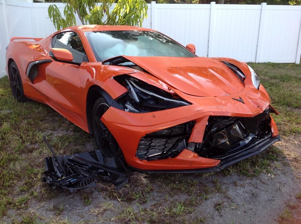 2020 Chevrolet Corvette Destroyed Just One Day After Delivery