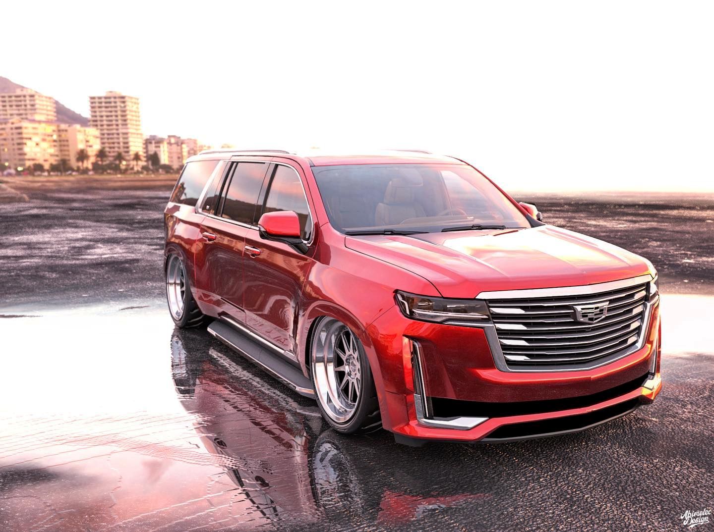 Cadillac Escalade Lowrider Is A Gangster SUV