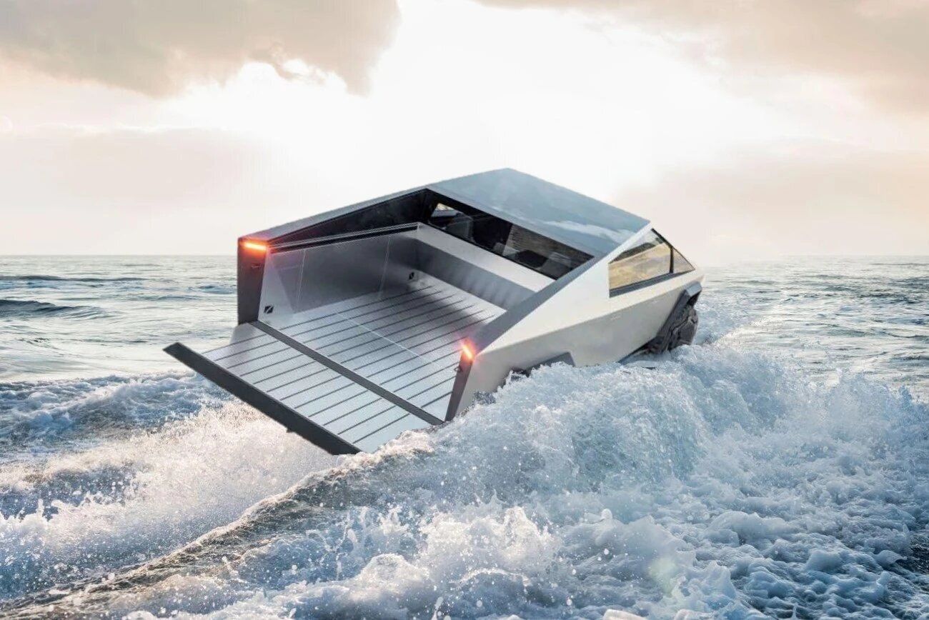 Elon Musks Says The Tesla Cybertruck Can Float