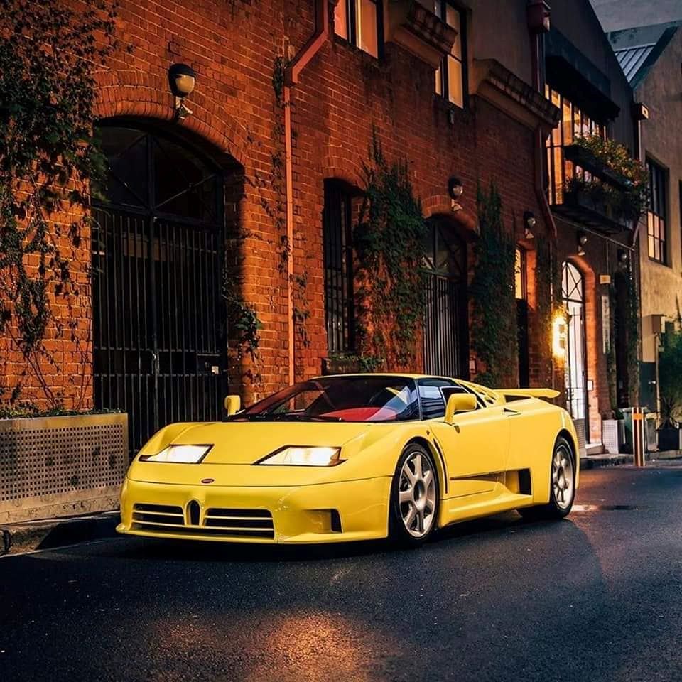 Yellow-On-Red Bugatti EB110 Is The Ultimate 90's Supercar