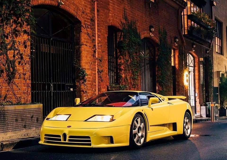 Yellow-On-Red Bugatti EB110 Is The Ultimate 90's Supercar