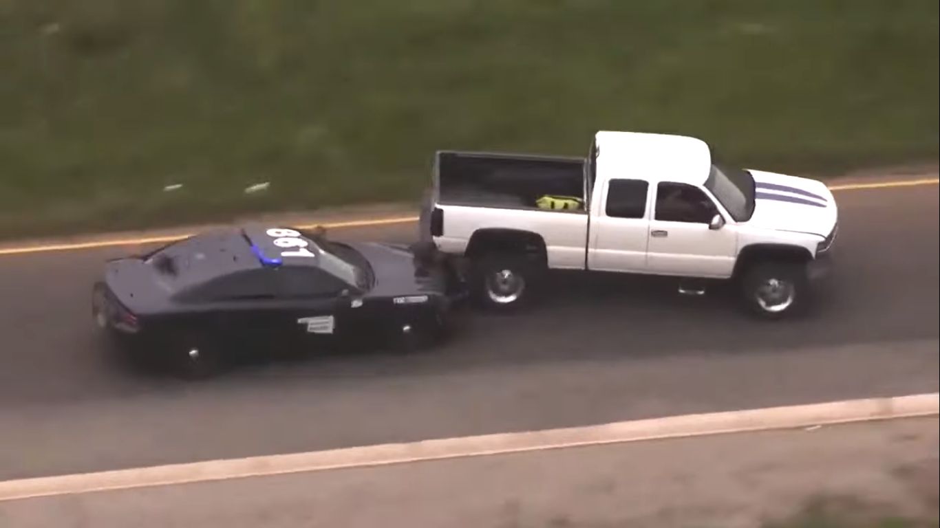 Watch Police Chase A Chevy Silverado Driver Who Fails To Give Up