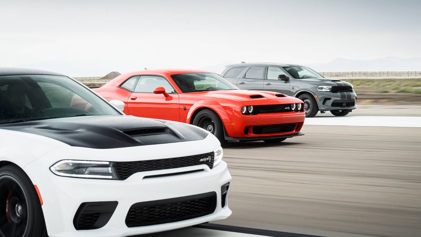 Watch Dodge's Most Powerful SRTs Light Up The Track