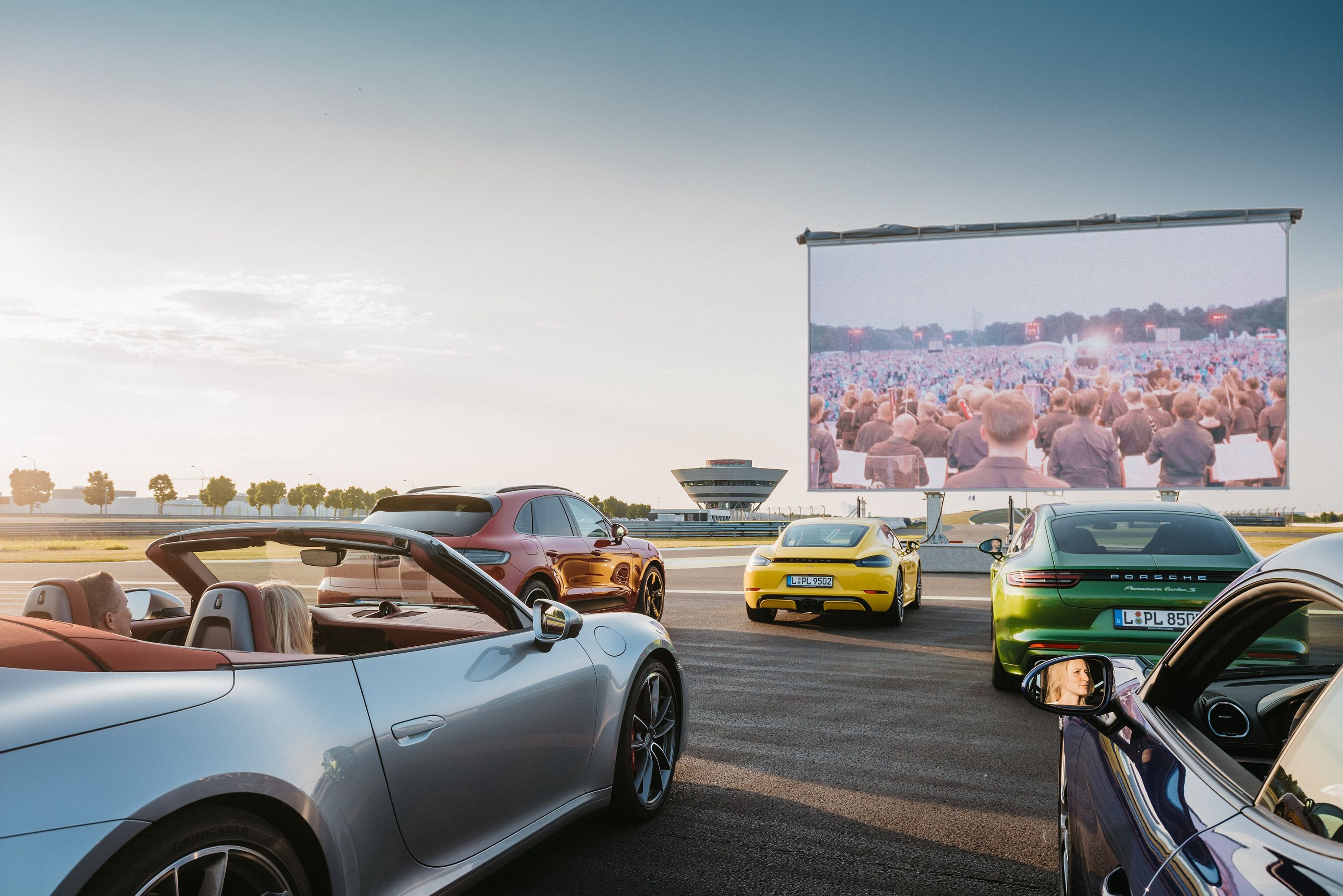 Porsche And Audi Make Drive-In Theaters Great Again