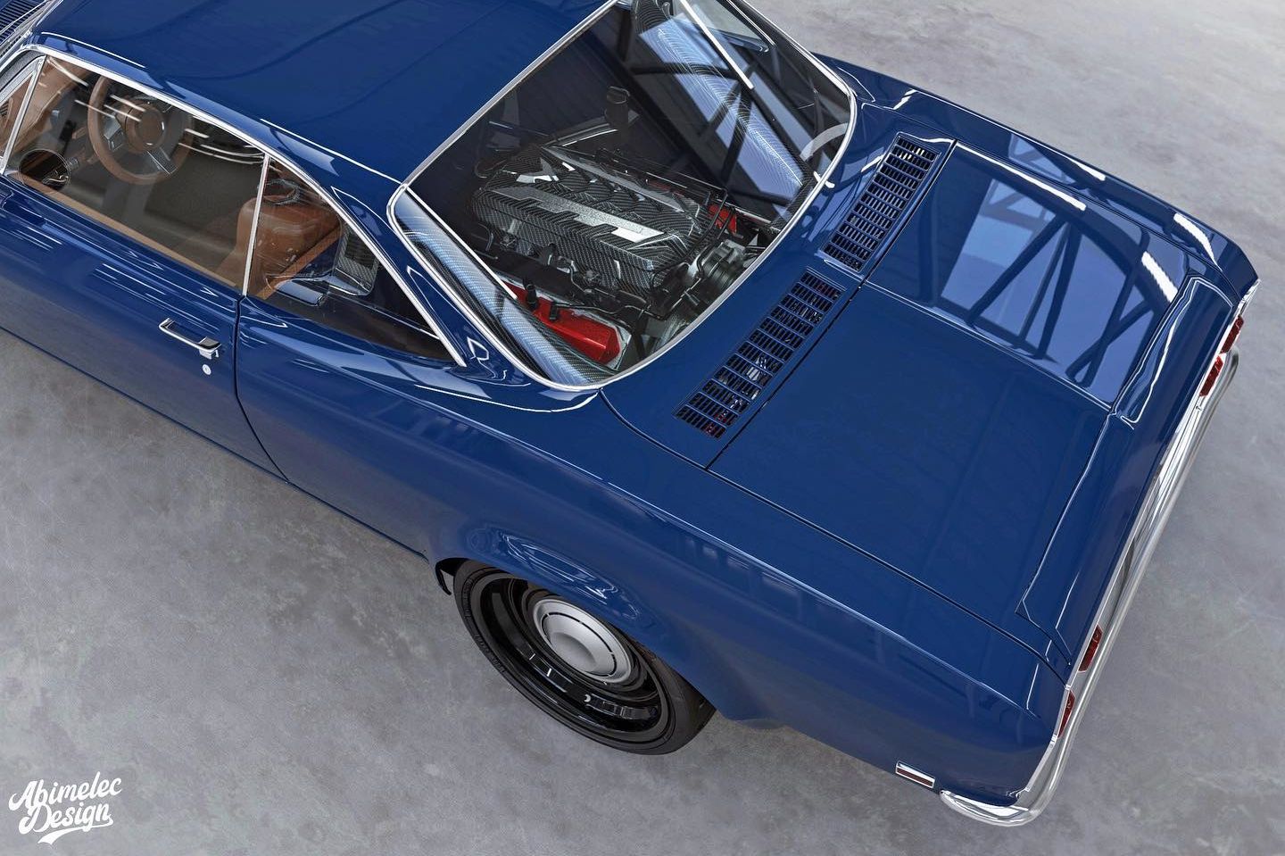 Chevy Corvair Borrows V8 From Corvette C8