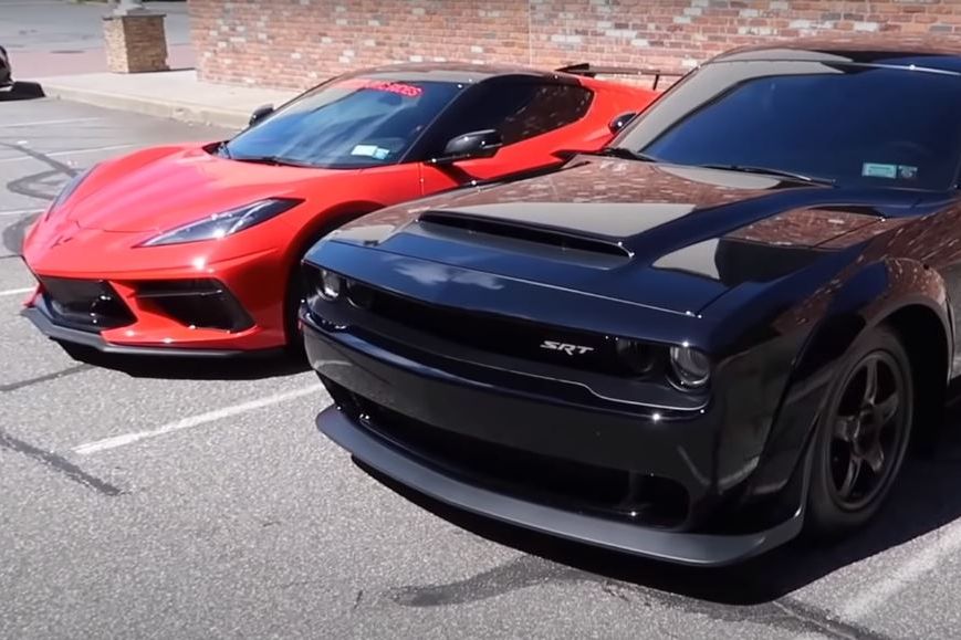 Quarter-Mile Brawl: Corvette C8 Vs. Dodge Challenger SRT Demon