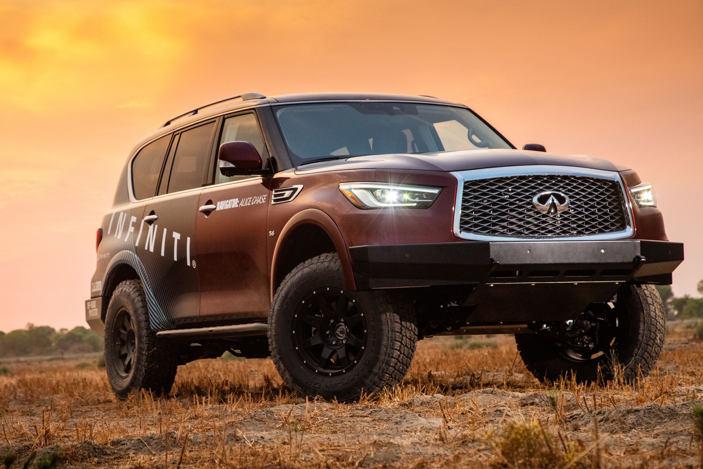 Infiniti Going Rallying In A Badass Modified QX80 SUV