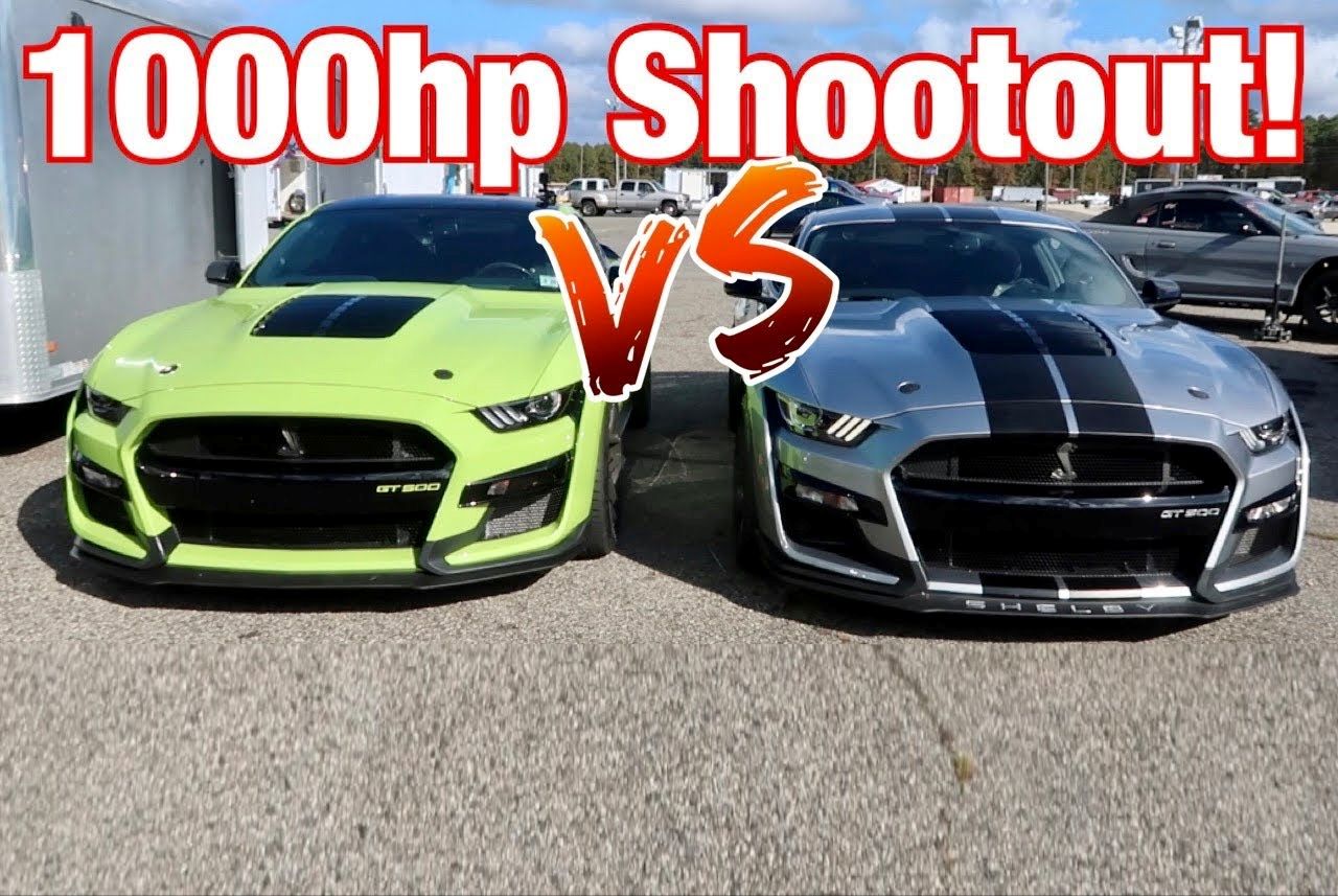 Drag Race: Two Shelby GT500s Bring 2,000-HP To The Strip