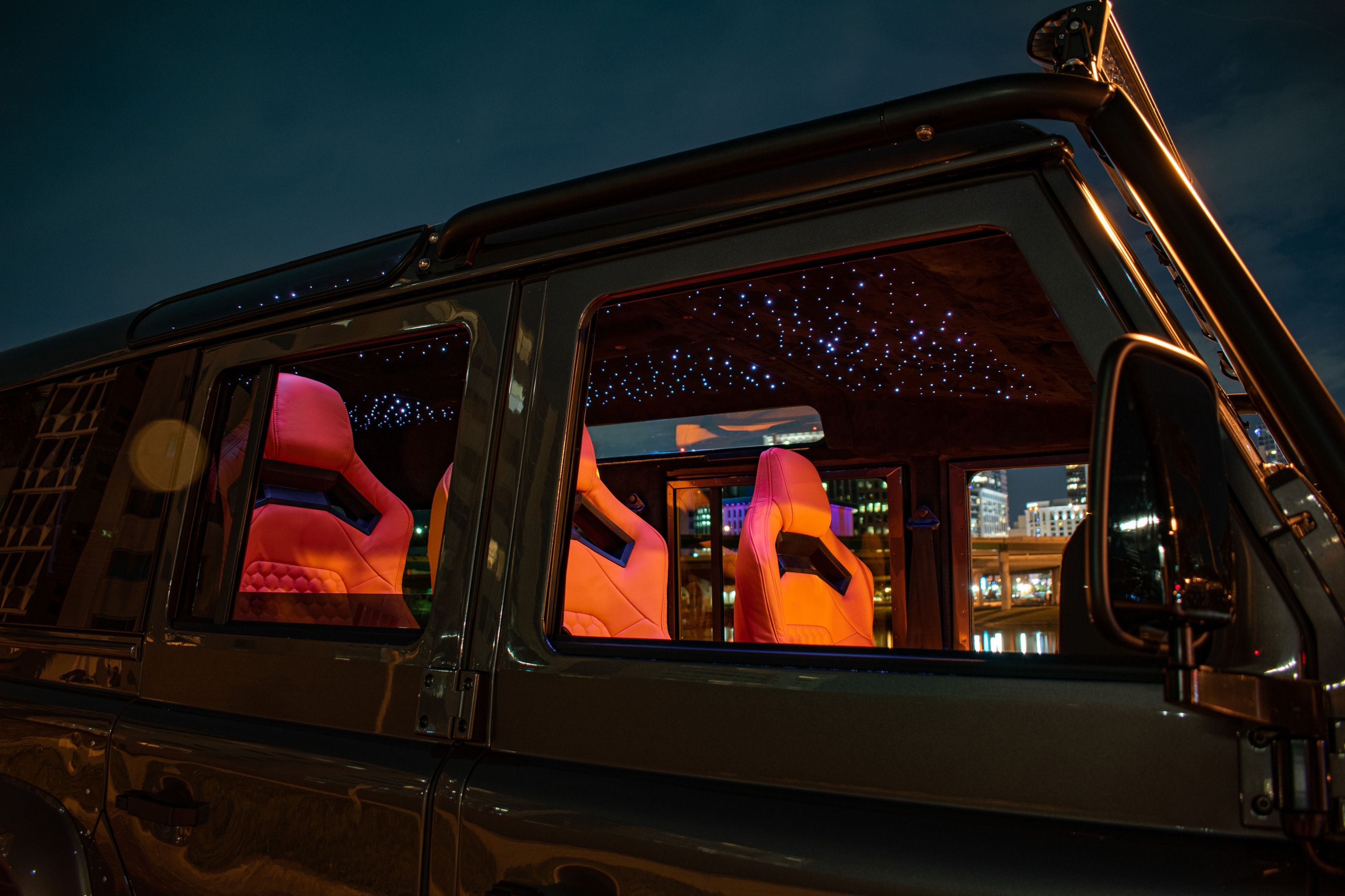 Land Rover Defender Gets Lamborghini Interior And Rolls-Royce Headliner