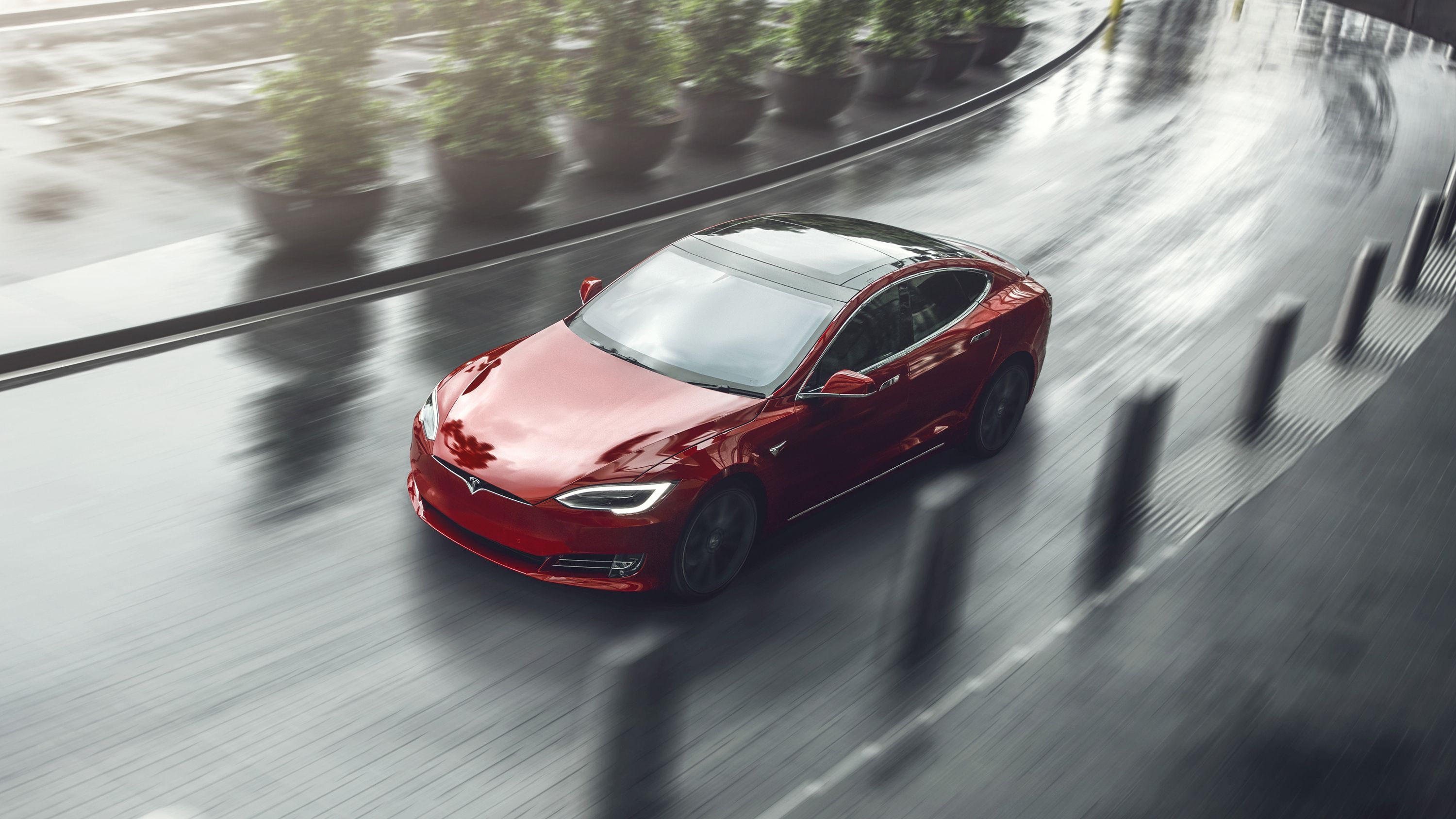 Watch The Roof Fly Off A Tesla Model S