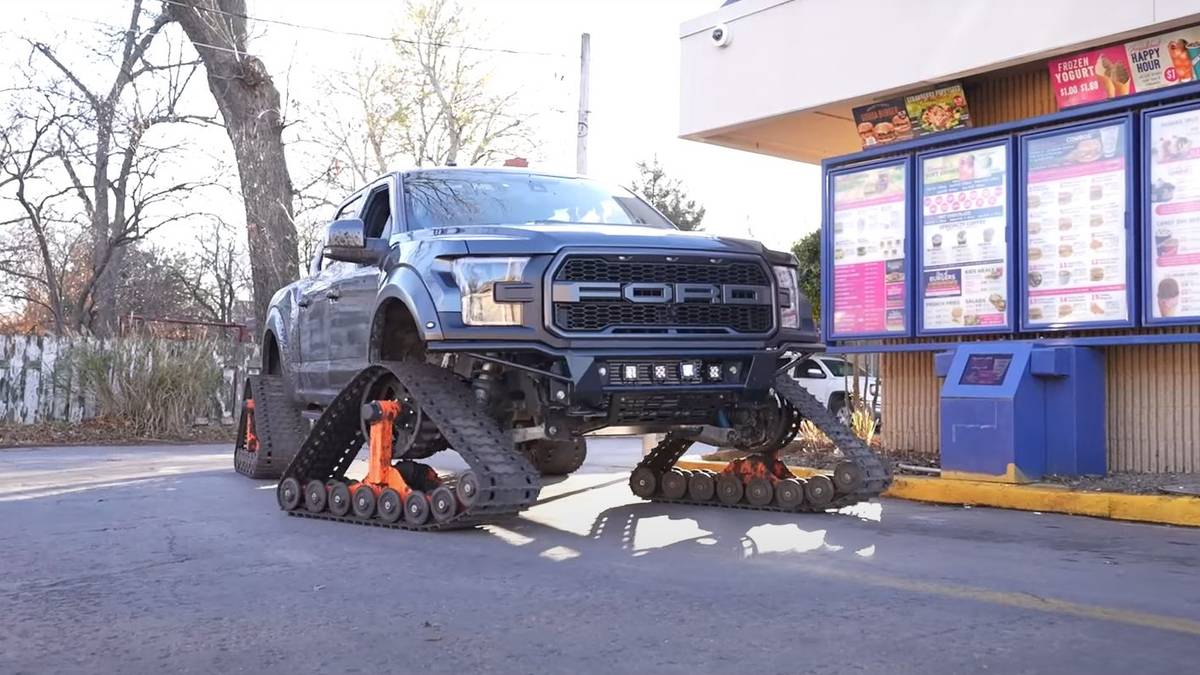 Ford F-150 Raptor Converted Into A Tank