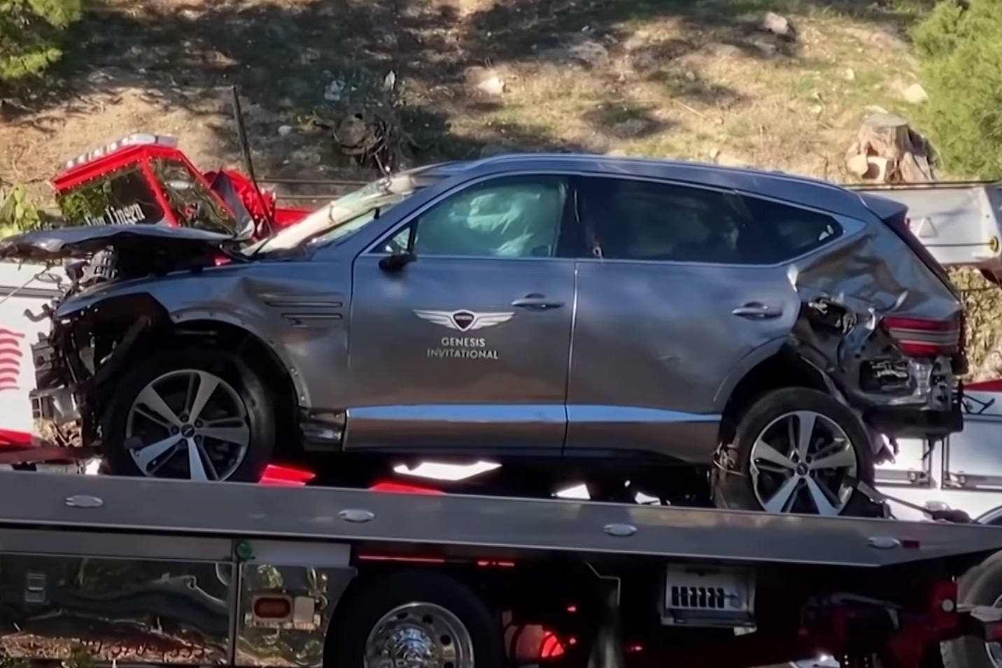 Tiger Woods "Lucky To Be Alive" In Genesis GV80 Crash