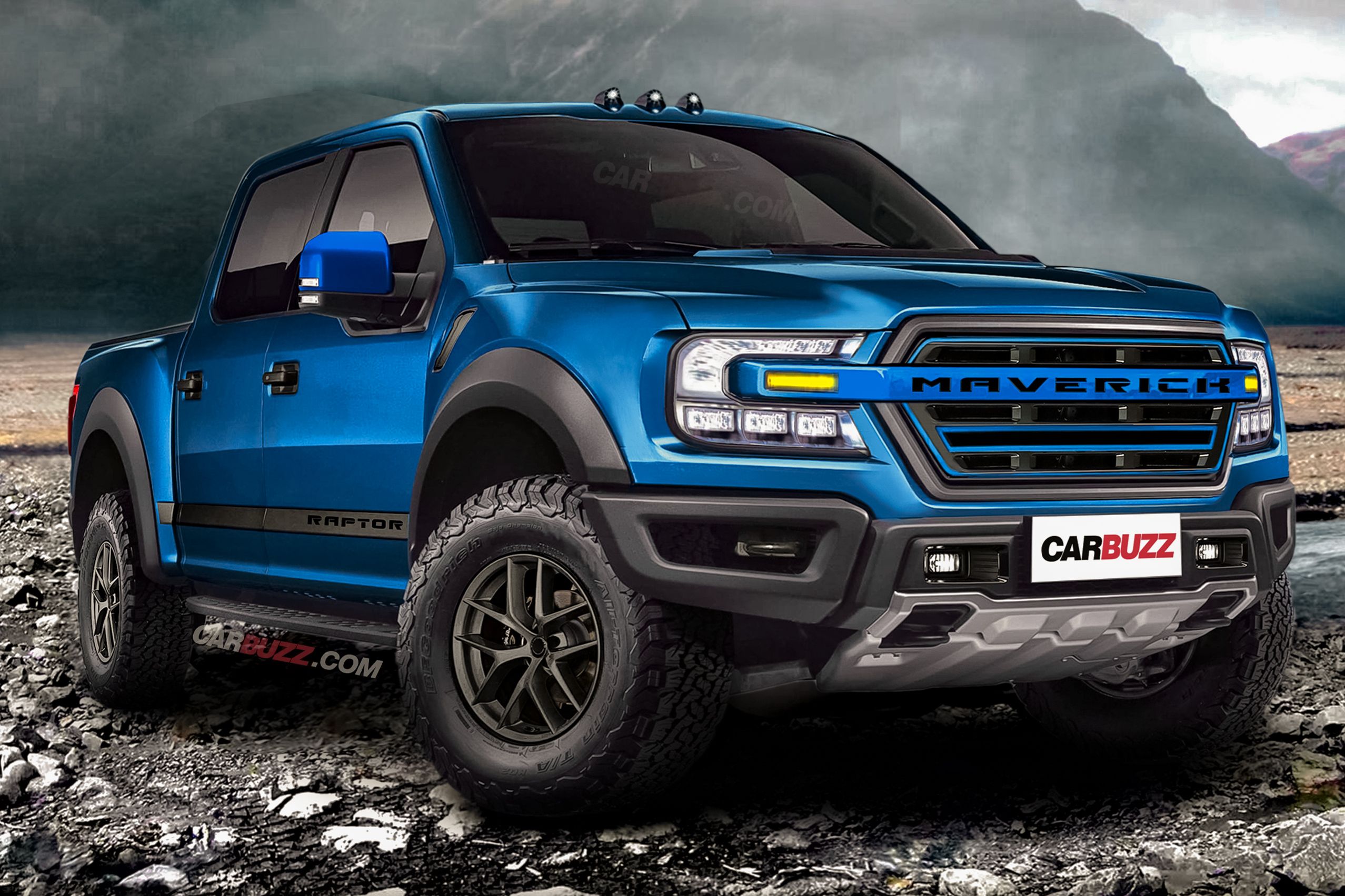 Ford Maverick Envisioned As Junior Raptor Pickup