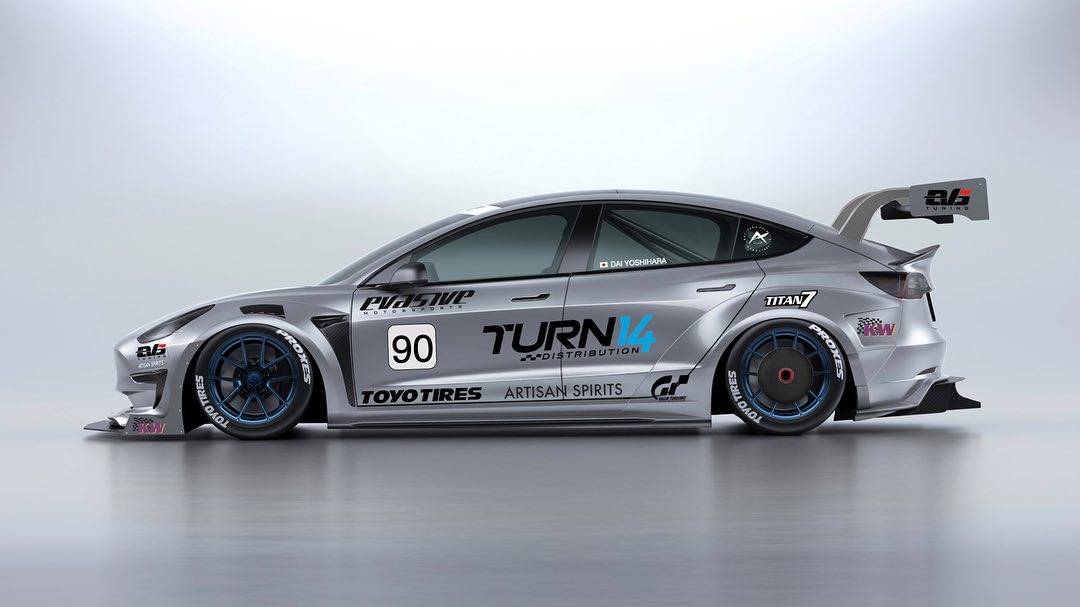 Widebody Tesla Model 3 Is Ready To Climb