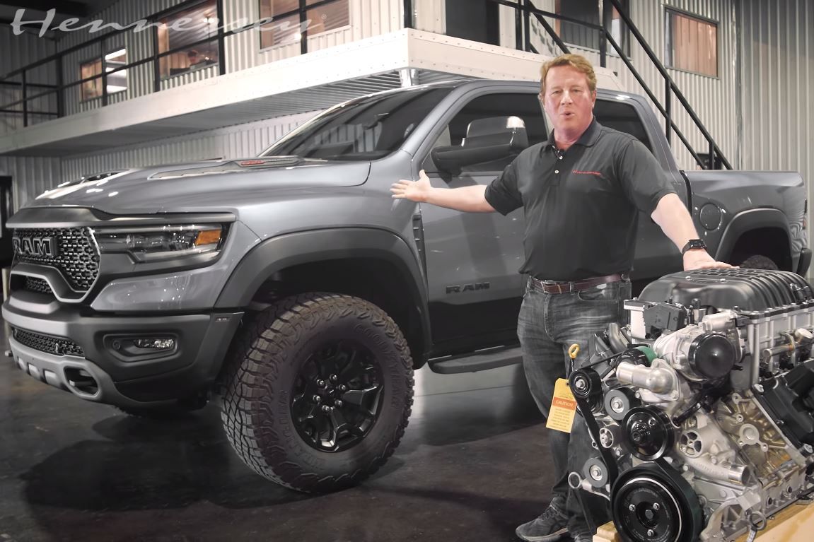 Hennessey Ready To Drop 1,000-HP Hellephant Engine Into Ram 1500 TRX