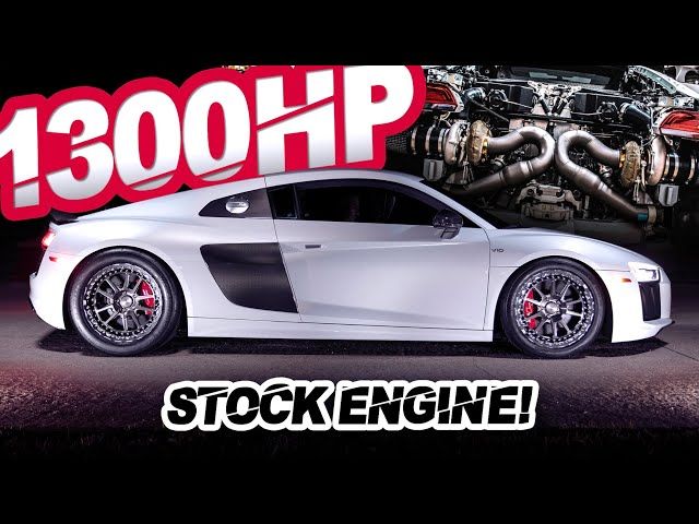 This Stock-Engine Audi R8 Makes 1,300 HP