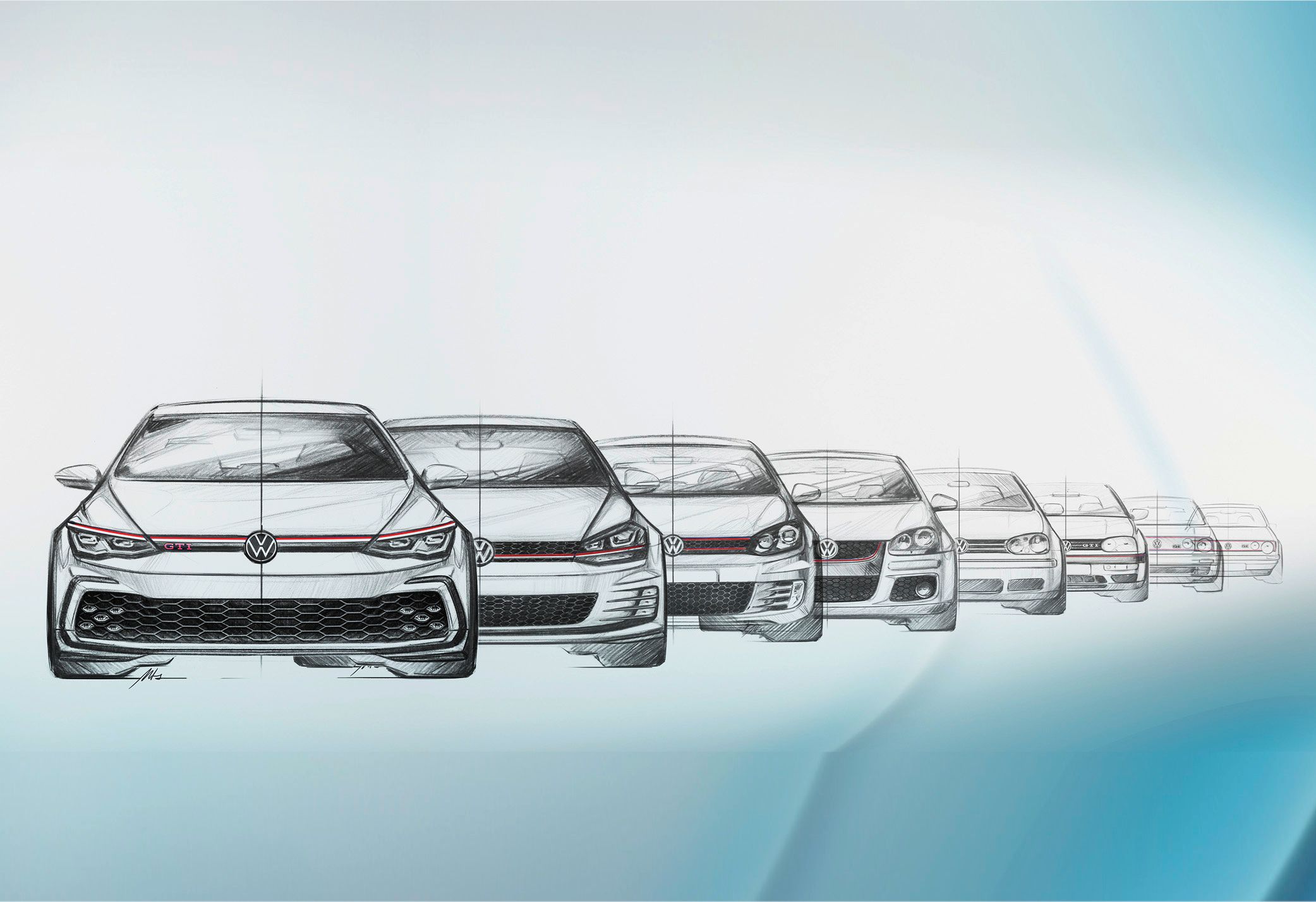 A Look Back At Eight Generations Of The VW Golf GTI