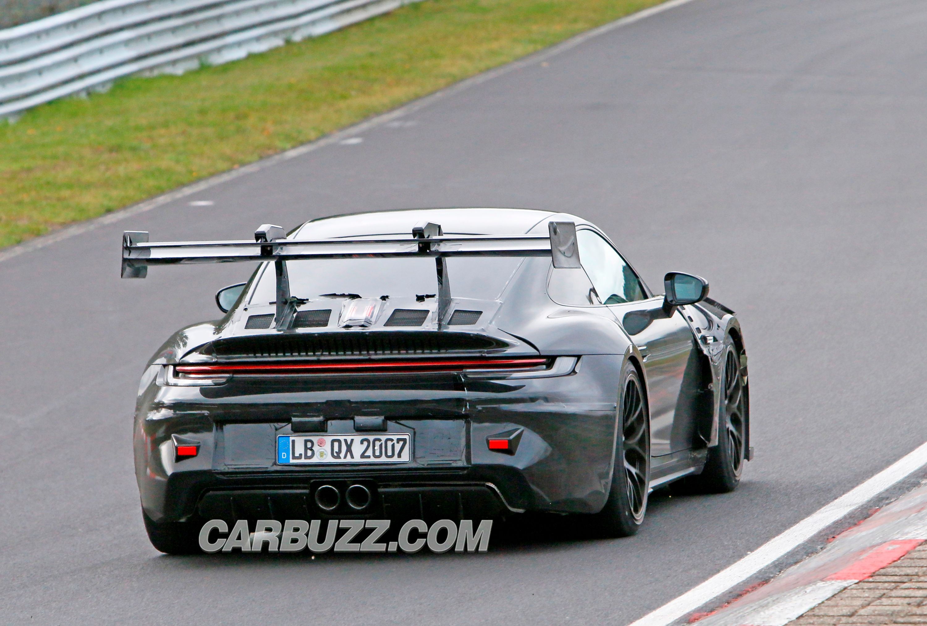 See The Porsche 911 GT3 RS Active Wing In Action
