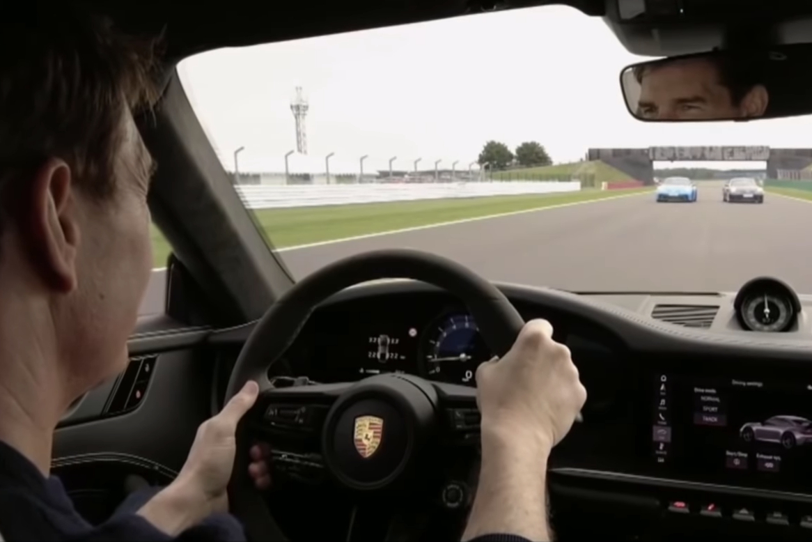 Tom Cruise Thinks He's In Top Gun Driving Porsche 911 GT3