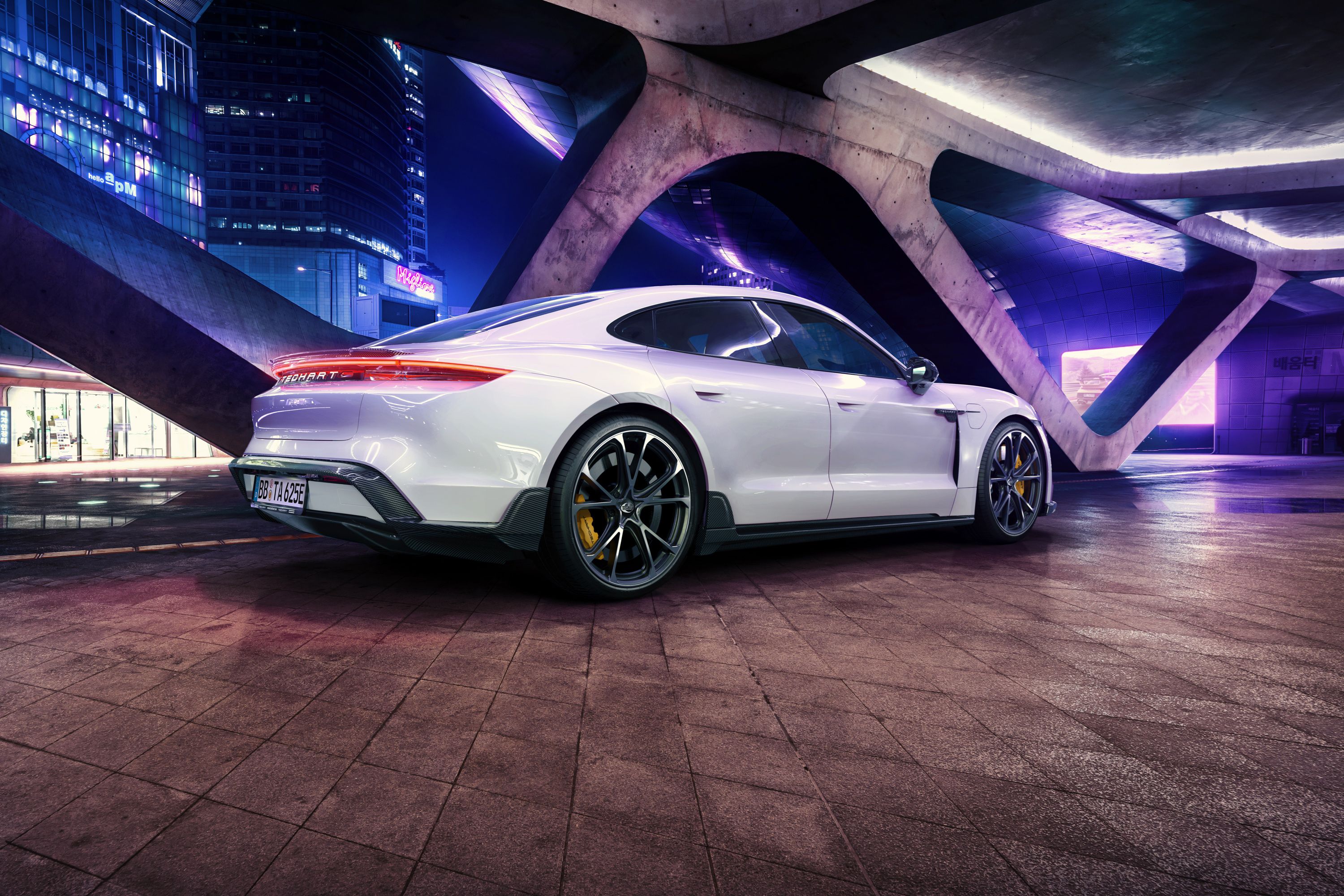 Porsche Taycan Gets Sleek New Carbon Fiber Kit