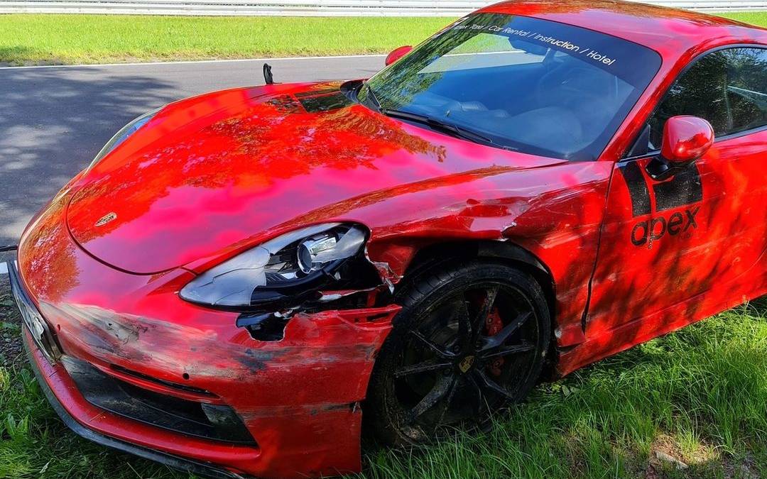 Crashed Porsche Cayman Costs More To Repair Than Replace