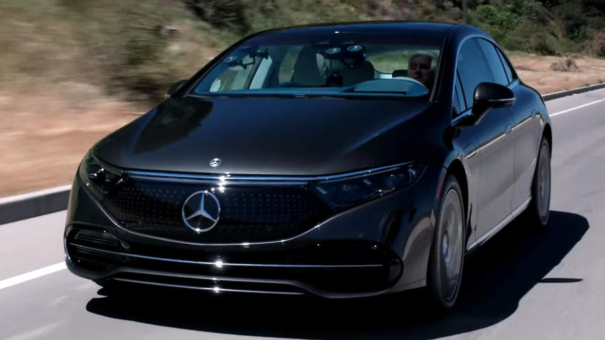Jay Leno Says The Mercedes EQS Is Better Than A Rolls-Royce