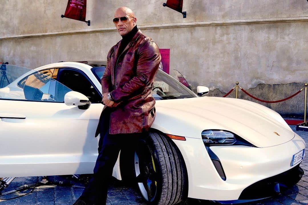 Dwayne Johnson Drives Porsche Taycan In New Netflix Action Movie 'Red ...