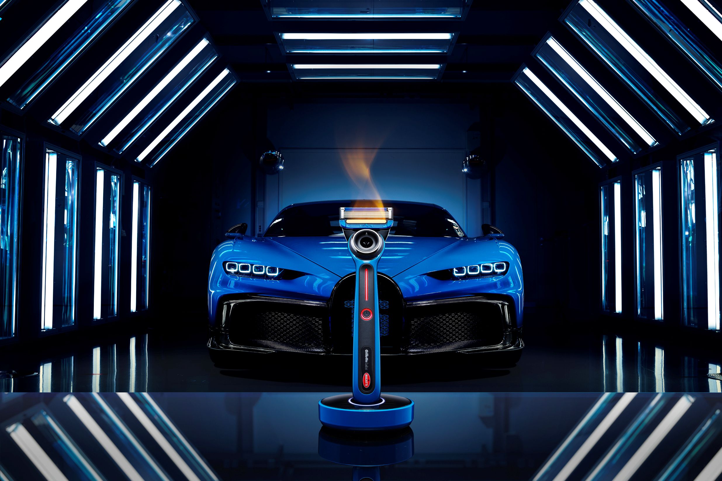 Bugatti Creates Razor Blade Inspired By The Chiron Pur Sport