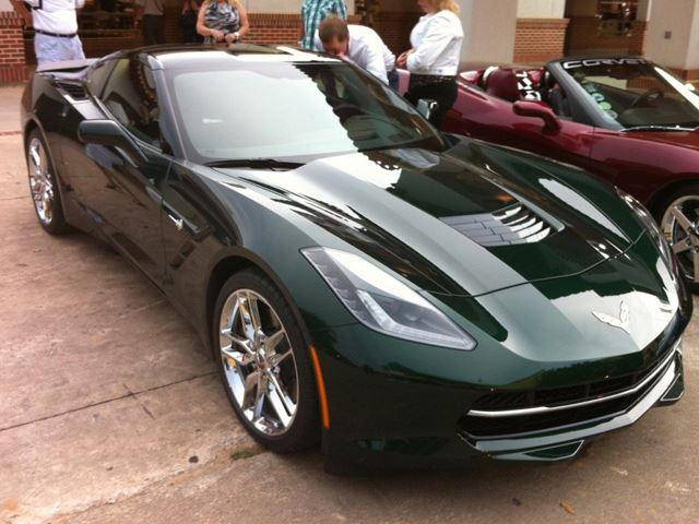 Corvette Stingray Debuts in Green