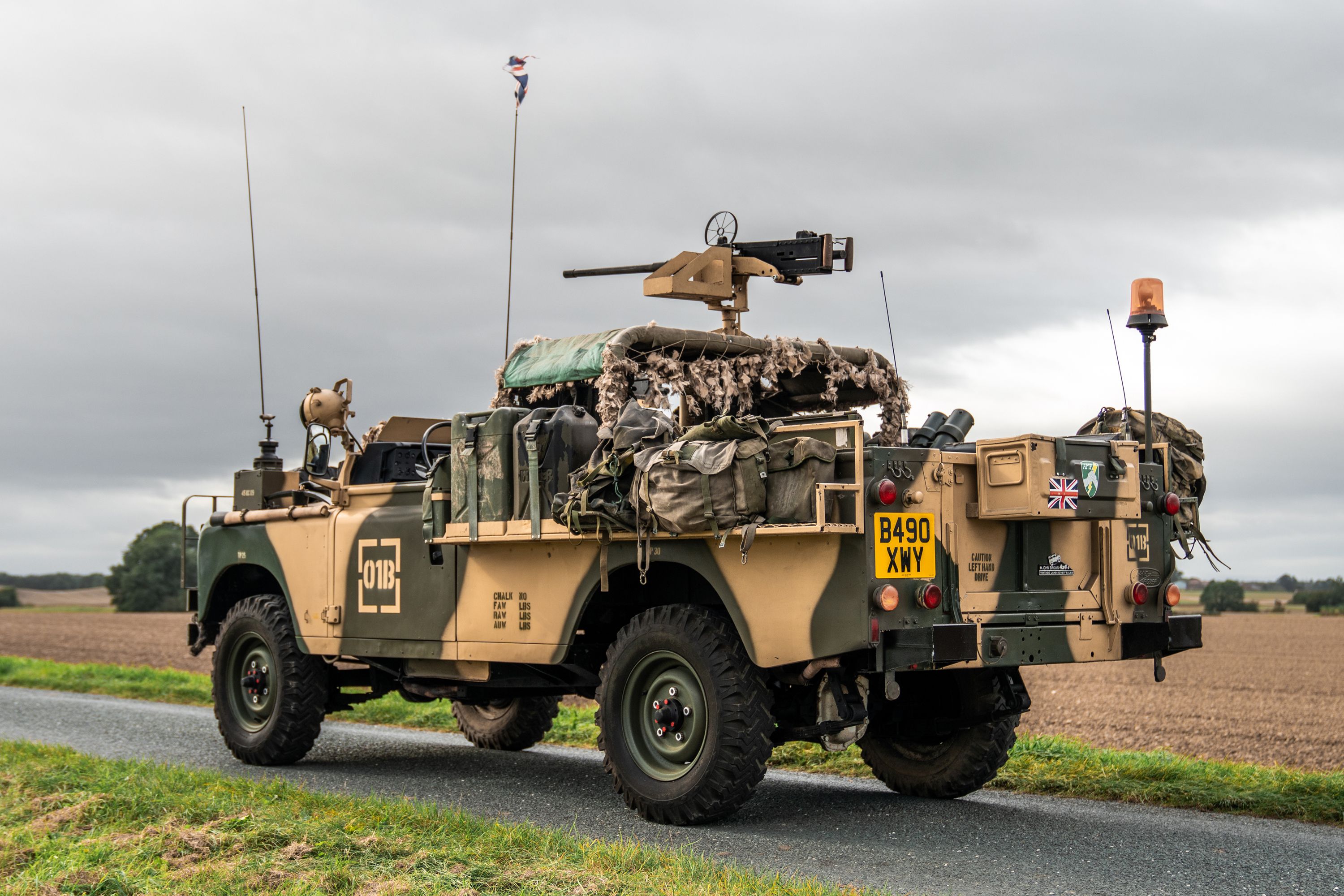 This Crazy Machine Gun Land Rover Is Street Legal
