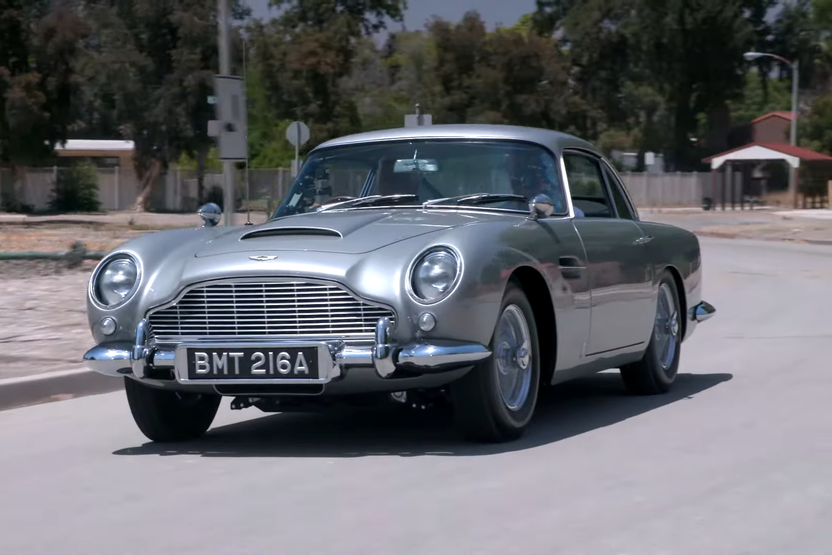 Watch Jay Leno Go James Bond In Aston Martin DB5 Gadget Car