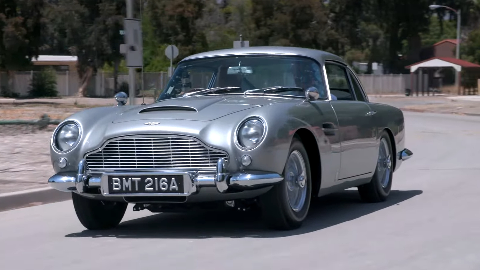 Watch Jay Leno Go James Bond In Aston Martin DB5 Gadget Car