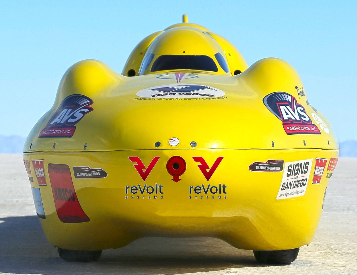A Tesla-Powered EV Just Hit 353 MPH On The Bonneville Salt Flats