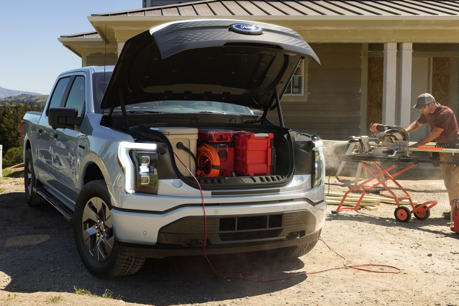 The Ford F-150 Lightning's Power Frunk Has A Genius Design