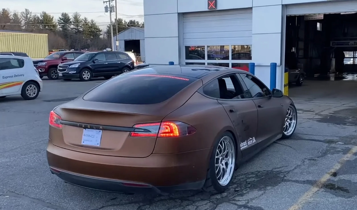 World's First V8 Tesla Is On The Road