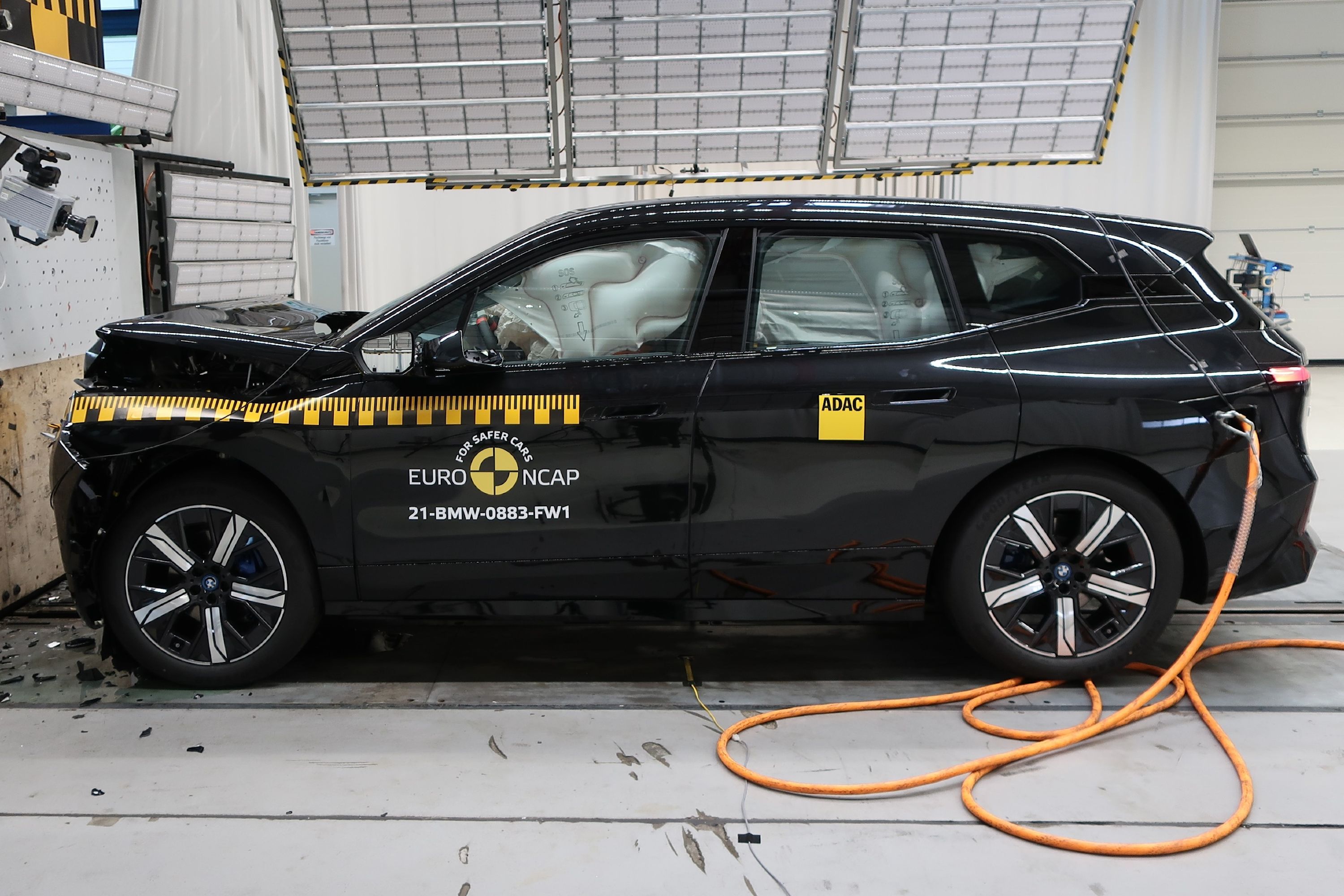 Watch The BMW iX Crash Its Way To A Five-Star Safety Rating