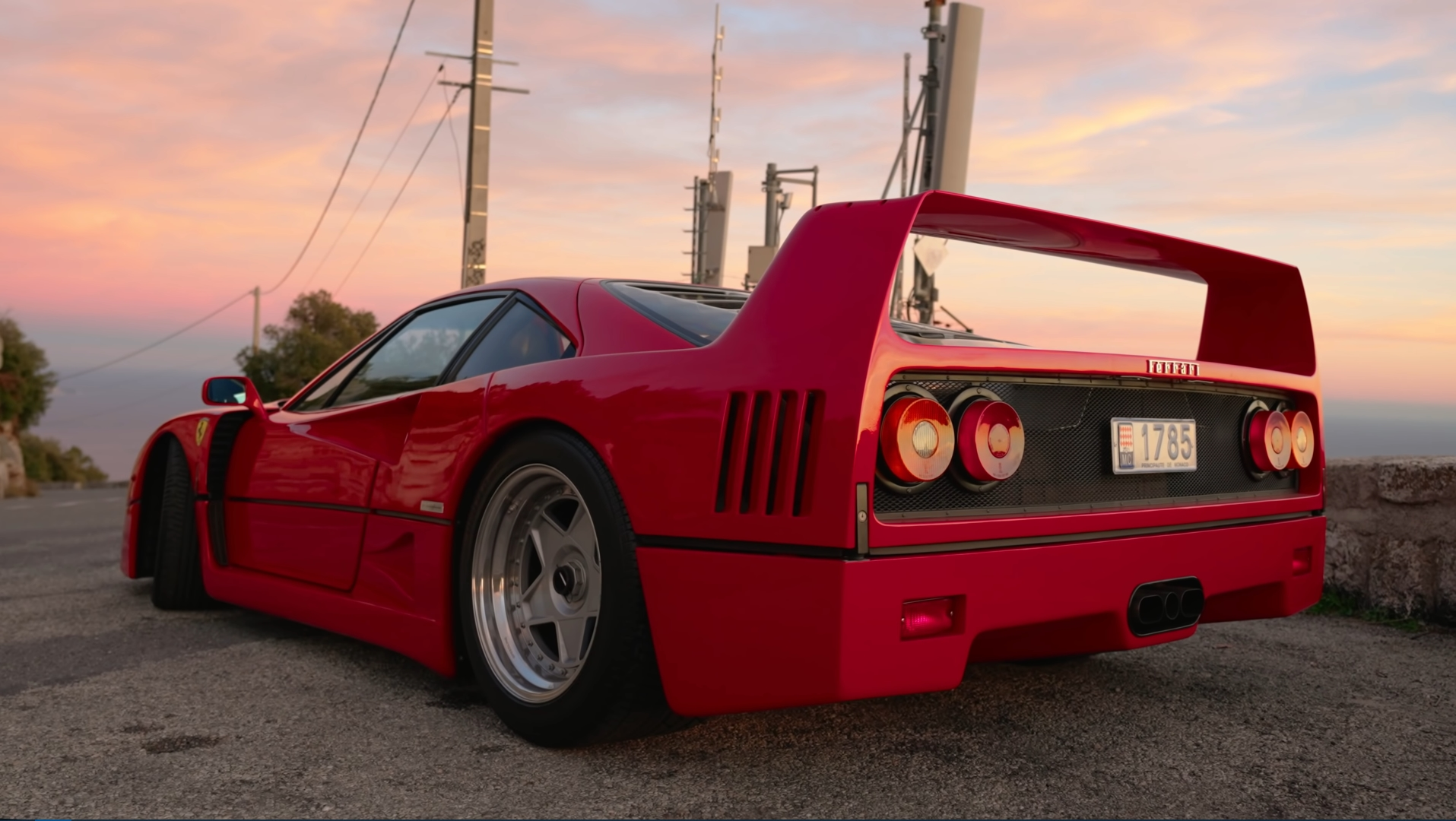Formula 1 Champion Drives The Ferrari F40 In Monaco
