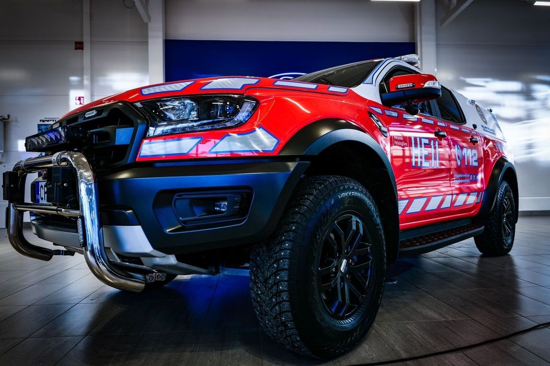 Ford Ranger Raptor Becomes Fire-Fighting Rescue Vehicle