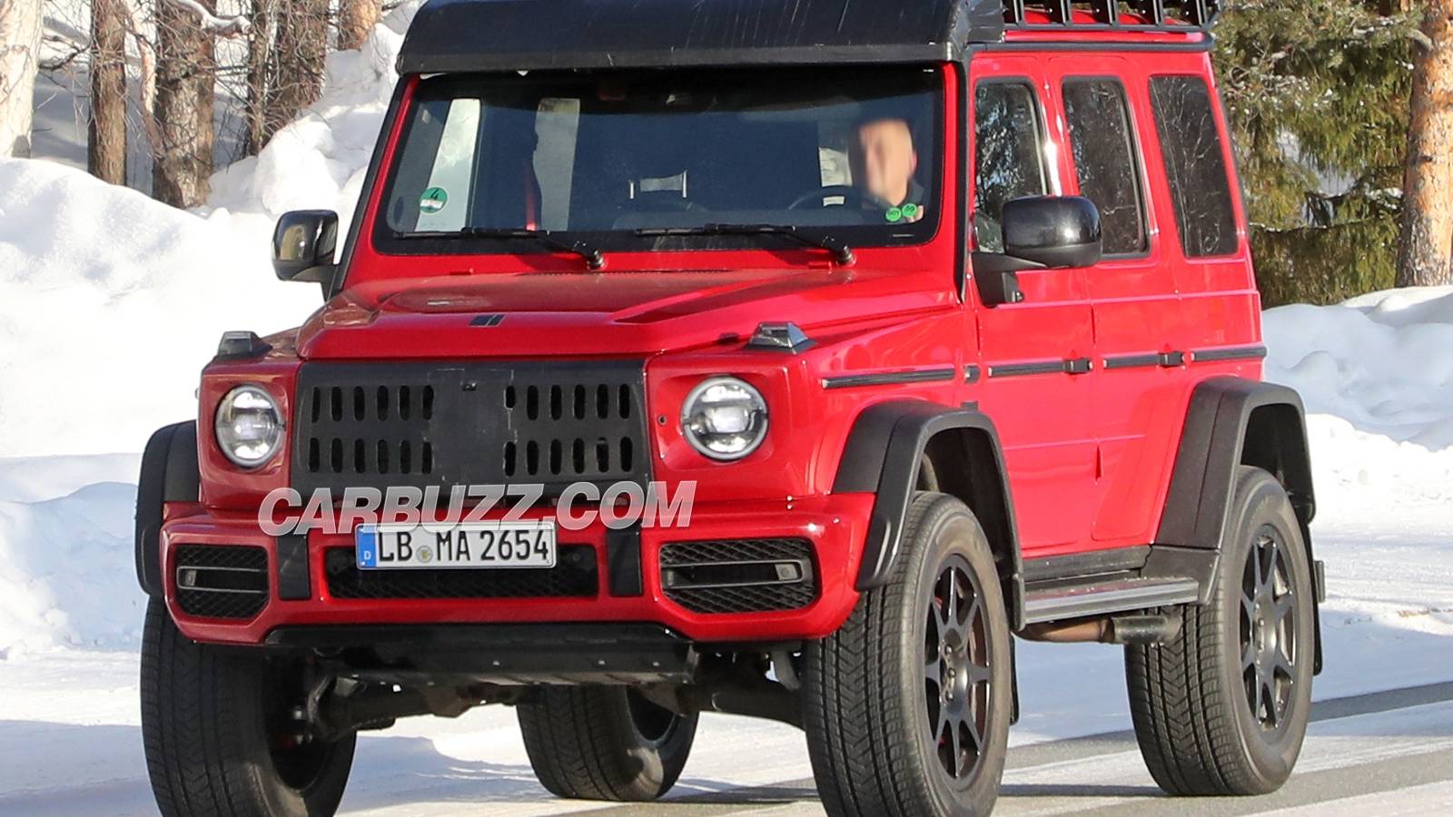 New Mercedes-AMG G-Class 4x4 Squared Caught With Nearly Zero Camo
