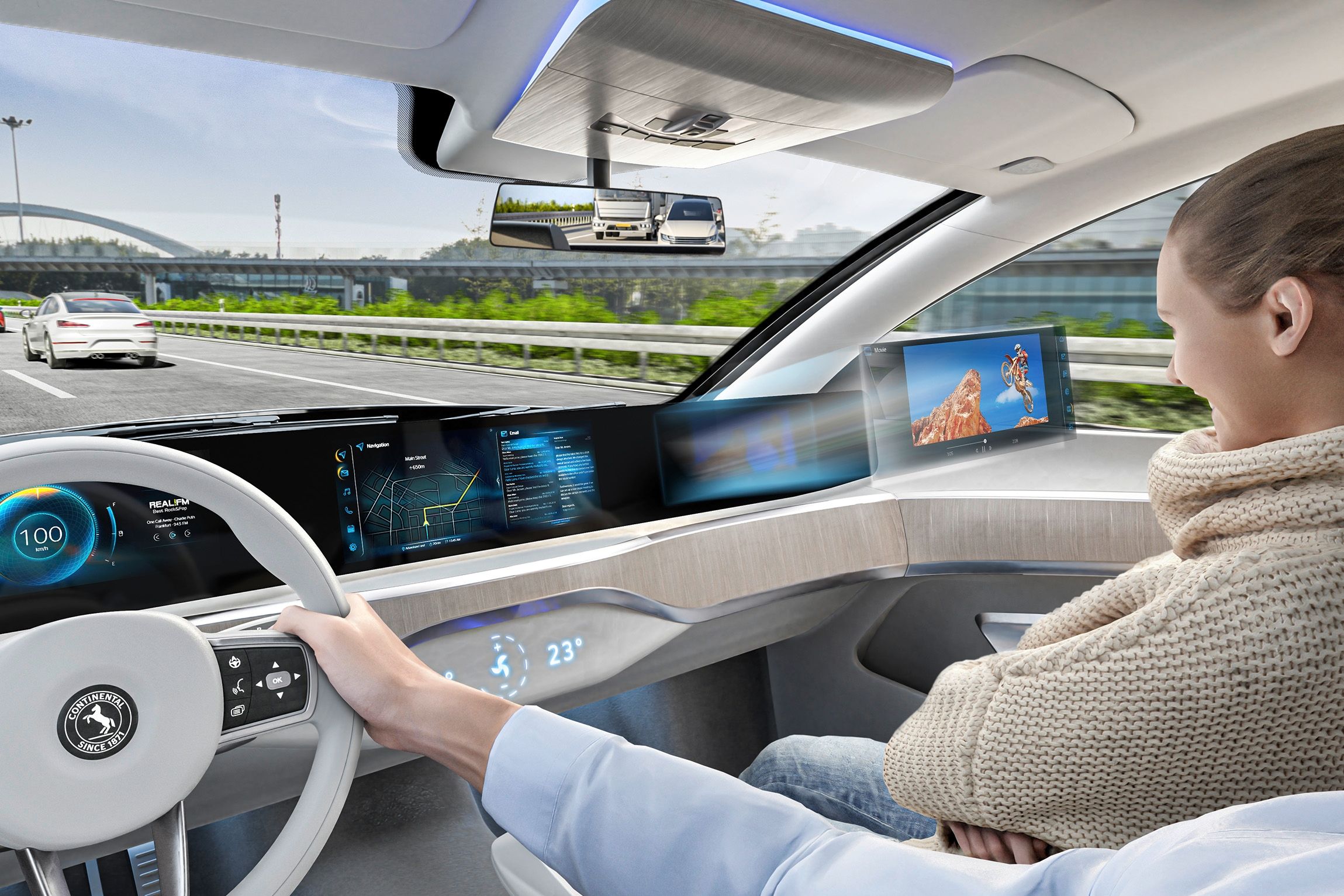 New Tech Will Stop Drivers Seeing The Passenger Display