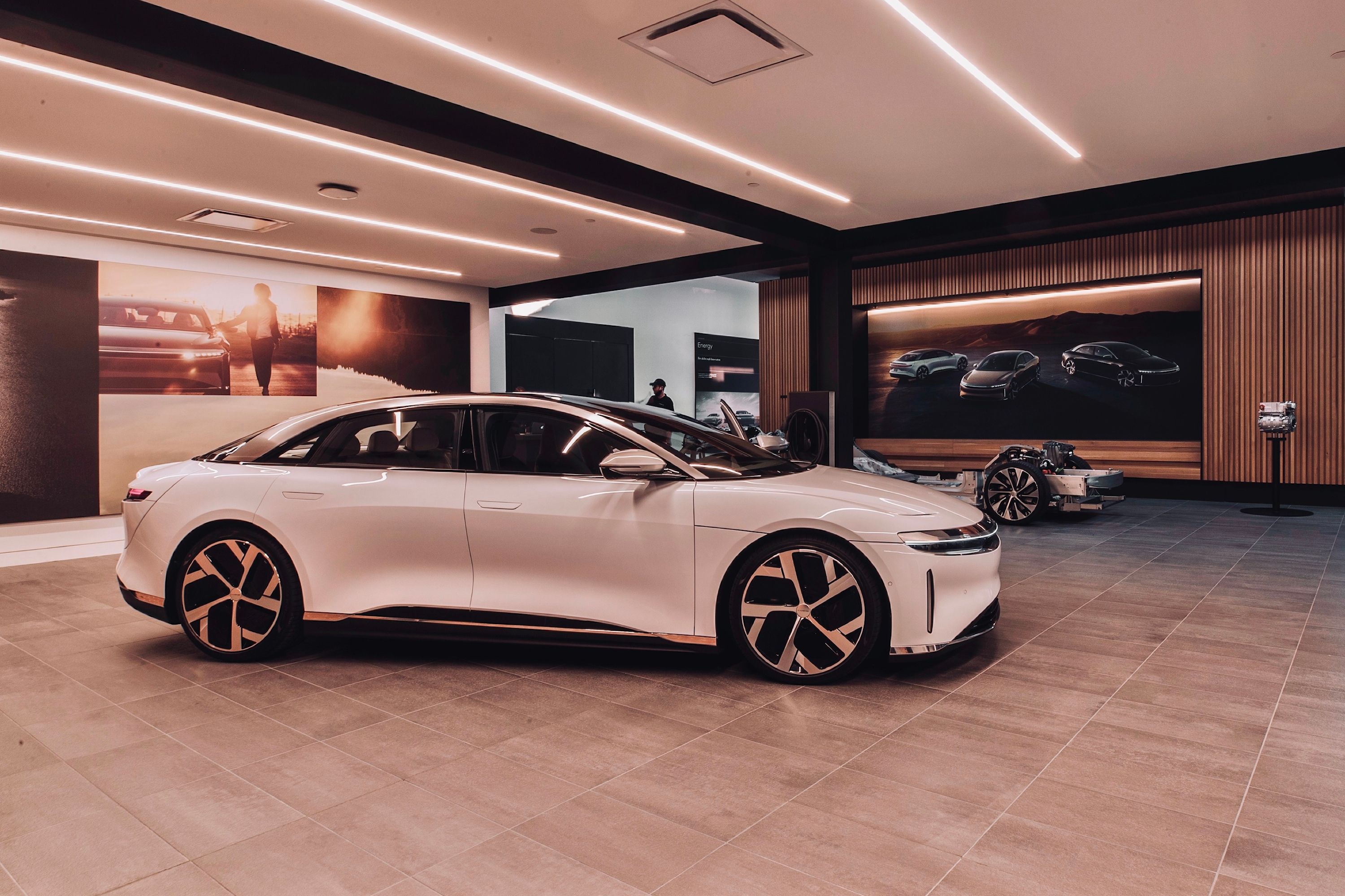 Lucid car dealership store